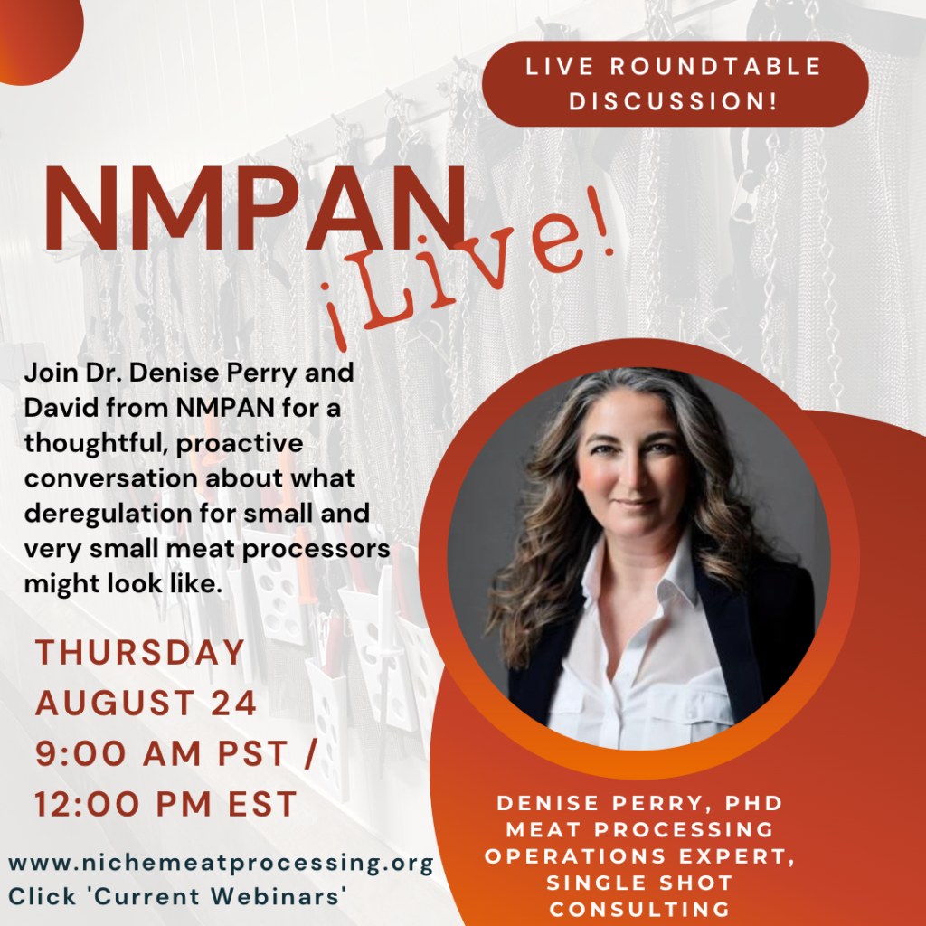 Webinar: Deregulation for Small Meat Processors – Niche Meat Processor ...